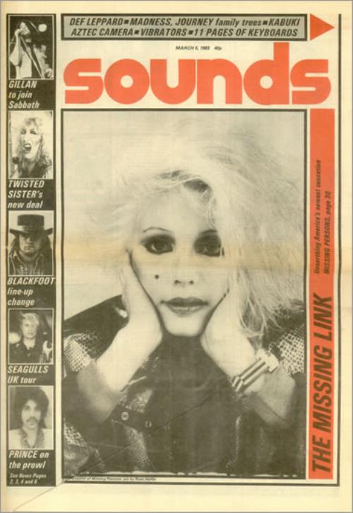 Missing Persons Sounds UK magazine (523427) 5 MARCH 1983