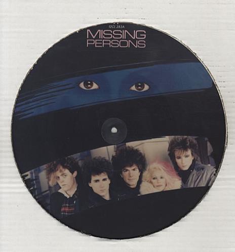 Missing Persons Words UK 12" vinyl picture disc (12 inch picture record ...