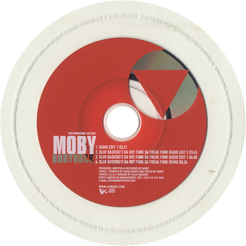 Moby Bodyrock US Promo CD single (CD5 / 5") (149297)