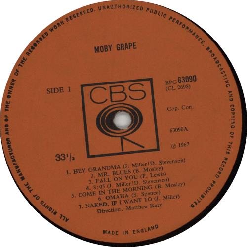 Moby Grape Moby Grape - 1st Mono UK vinyl LP album (LP record) (470168)