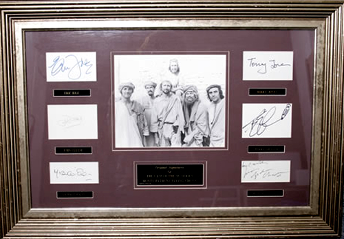 Monty Python Life Of Brian - Framed Set Of Autographs UK memorabilia ...