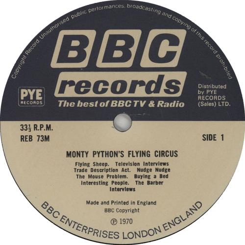 Monty Python Monty Python's Flying Circus - 3rd UK vinyl LP album (LP ...