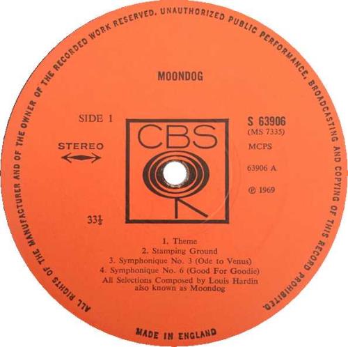 Moondog Moondog - EX UK vinyl LP album (LP record) (410198)