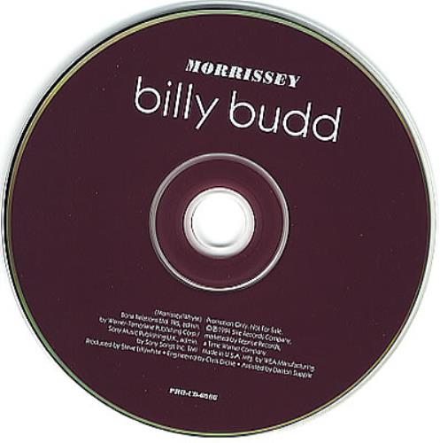 Morrissey Billy Budd US Promo CD single (CD5 / 5") (30025)