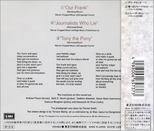 Morrissey Our Frank + Obi-Strip Japanese CD single (CD5 / 5") (16582)