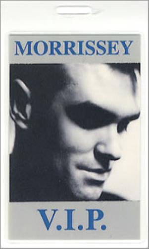 Morrissey V.I.P. UK Promo tour pass (358214) TOUR PASS