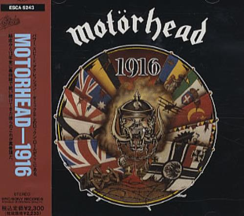 Motorhead 1916 Japanese Promo CD album (CDLP) (268707)