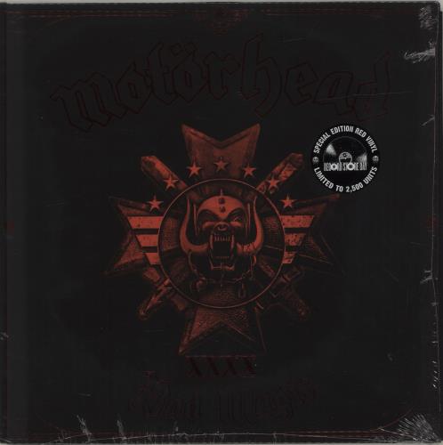 Motorhead Bad Magic - Red German vinyl LP album (LP record) (687084)