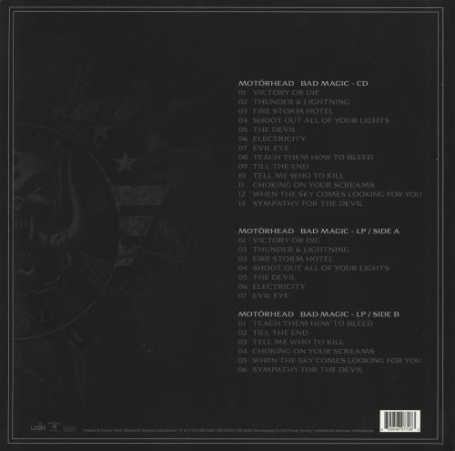 Motorhead Bad Magic German vinyl LP album (LP record) (775499)