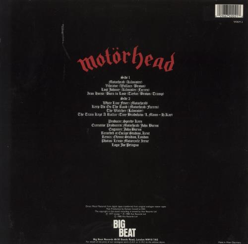 Motorhead Motorhead German vinyl LP album (LP record) (864211)