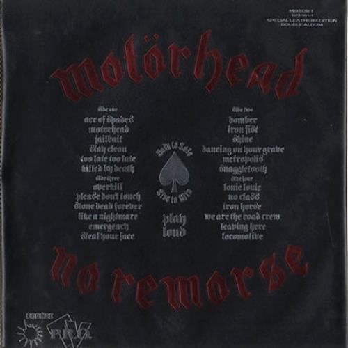 Motorhead No Remorse - Leather Sleeve UK 2-LP vinyl record set (Double ...