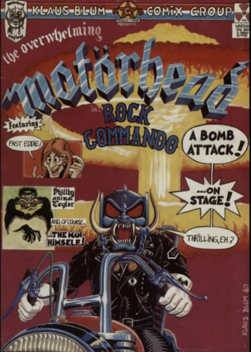 Motorhead The Overwhelming Motorhead in Rock Commando - Comic UK Promo ...
