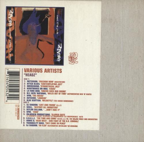 Mo Wax Headz UK 2 CD album set (Double CD) (732569)