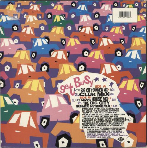 Mr Lee Get Busy UK 12" vinyl single (12 inch record / Maxi-single) (705816)