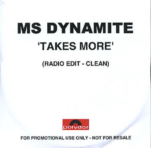 Ms. Dynamite Takes More UK Promo CD-R acetate (293114)