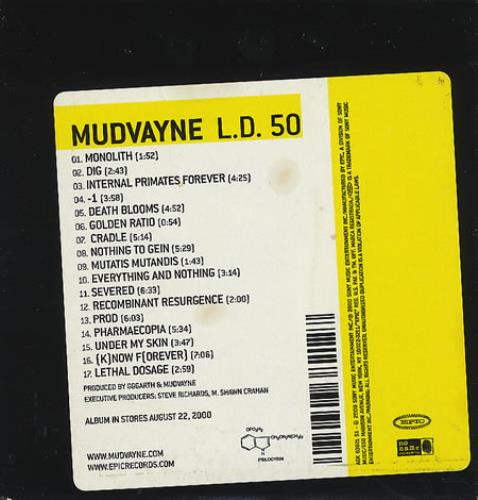 Mudvayne L.D. 50 US Promo CD album (CDLP) (370671)