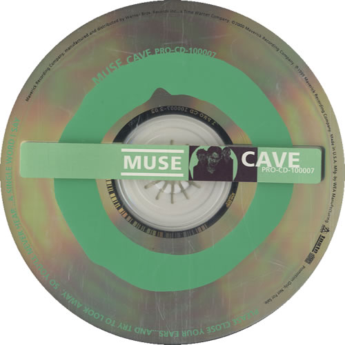 Muse Cave - Custom Stickered Case US Promo CD single (CD5 / 5") (469399)