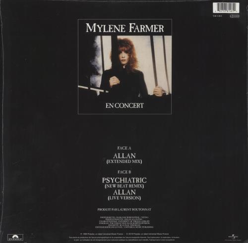 Mylene Farmer Allan French 12" vinyl single (12 inch record / Maxi-single) (846566)