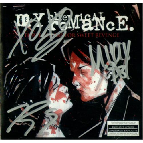 My Chemical Romance Three Cheers For Sweet Revenge - Autographed US CD ...