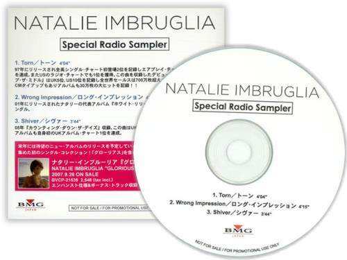 Natalie Imbruglia Glorious: The Singles 97-07 - Special Radio Sampler ...