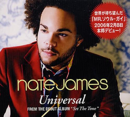 Nate James Universal Japanese Promo CD single (CD5 / 5") (355372)