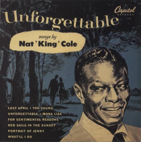 Nat King Cole Unforgettable UK vinyl LP album (LP record) (384849)
