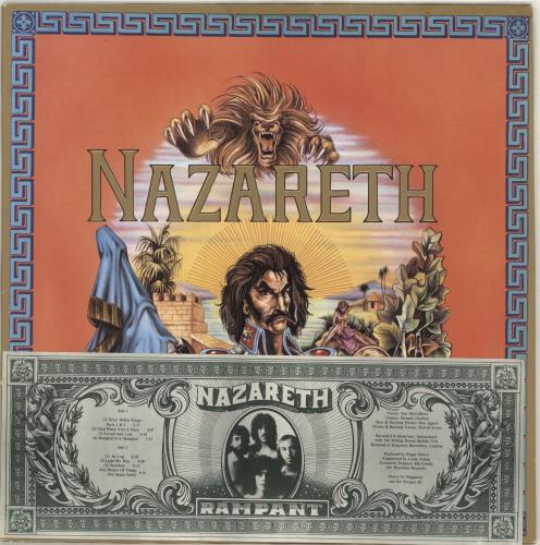 Nazareth Rampant + Sticker UK vinyl LP album (LP record) (690146)
