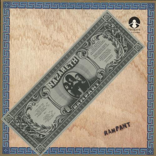 Nazareth Rampant - VG + sticker UK vinyl LP album (LP record) (718372)