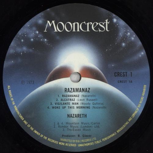 Nazareth Razamanaz - EX UK vinyl LP album (LP record) (603381)