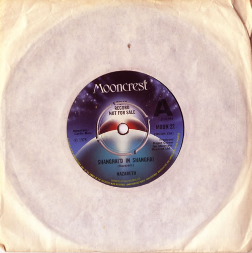 Nazareth Shanghai'd In Shanghai UK Promo 7" vinyl single (7 inch record / 45) (189811)