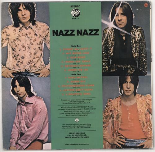 Nazz Nazz Nazz - Red Vinyl US vinyl LP album (LP record) (422496)