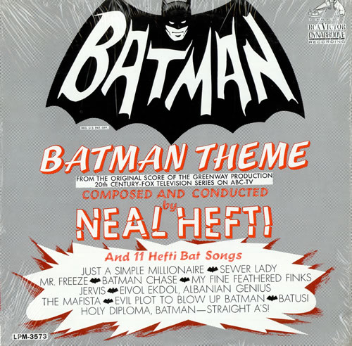 Neal Hefti Batman Soundtrack US vinyl LP album (LP record) (474944)