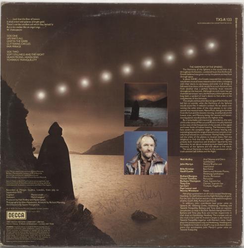 Neil Ardley Harmony Of The Spheres - Autographed UK vinyl LP album (LP ...