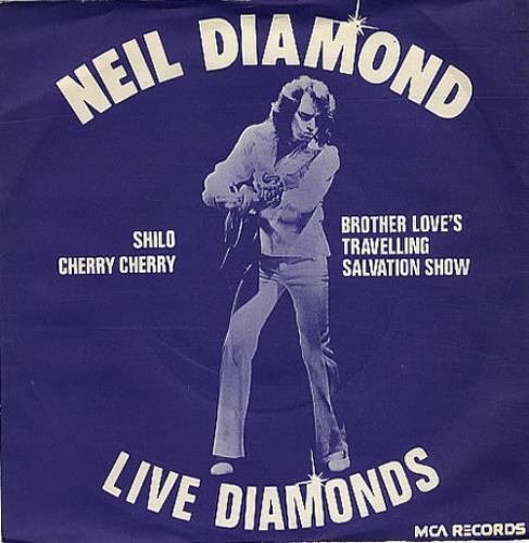 Neil Diamond Live Diamonds UK Promo 7" vinyl single (7 inch record / 45 ...