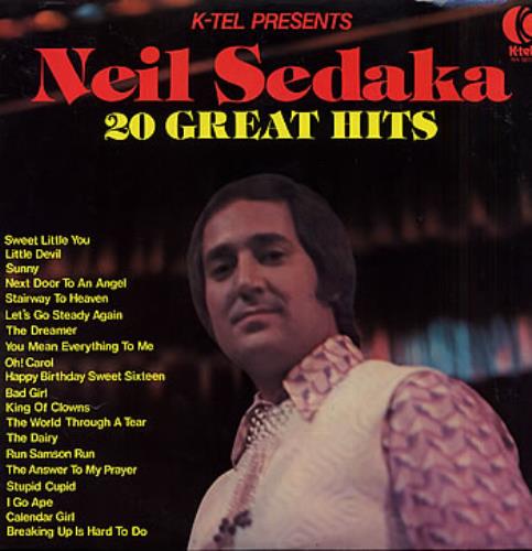 Neil Sedaka 20 Great Hits Australian vinyl LP album (LP record) (287150)