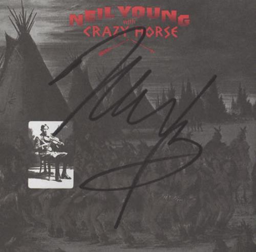 Neil Young Broken Arrow - AUTOGRAPHED US CD album (CDLP) (390450)