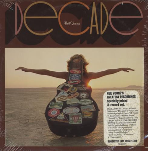 Neil Young Decade - Sealed + Sticker US 3-LP vinyl record set (Triple ...