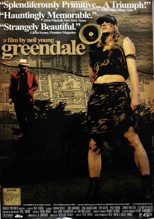Neil Young Greendale - Autographed US Promo poster (547370)