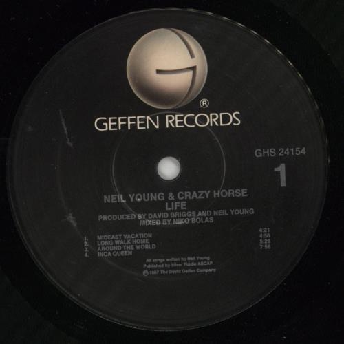 Neil Young Life US vinyl LP album (LP record) (867911)