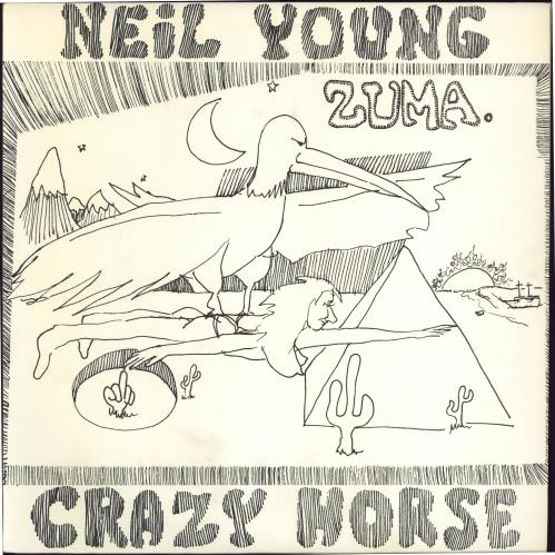 Neil Young Zuma + Inner UK vinyl LP album (LP record) (769415)