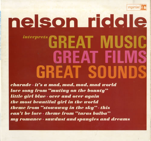Nelson Riddle Great Music, Great Films, Great Sounds UK vinyl LP album ...