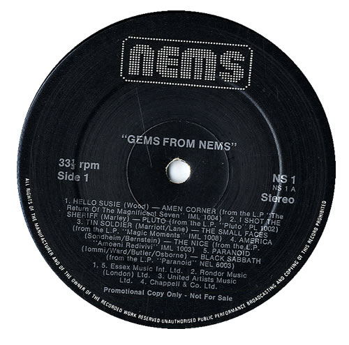 NEMS (Record Label) Gems From NEMS UK Promo vinyl LP album (LP record ...