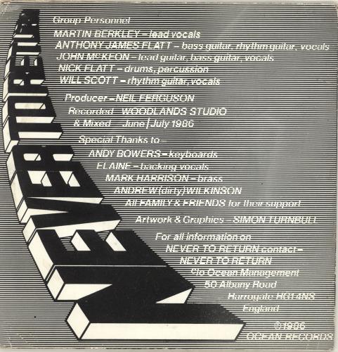 Never To Return Spellbound UK 7" vinyl single (7 inch record / 45) (693227)