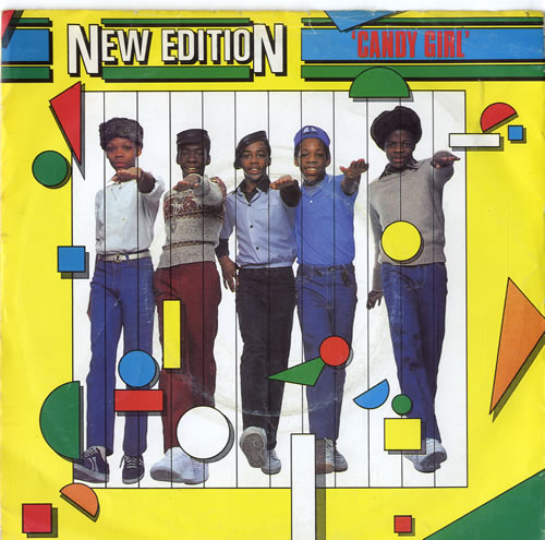 New Edition Candy Girl UK 7" vinyl single (7 inch record / 45) (603055)
