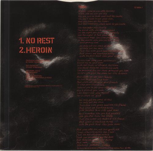 New Model Army No Rest UK 12" vinyl single (12 inch record / Maxi ...