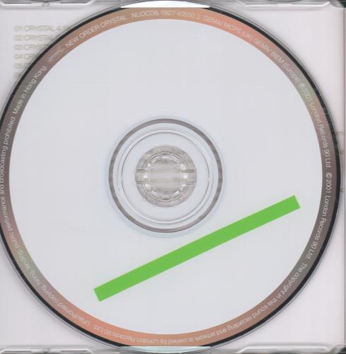 New Order Crystal Hong Kong CD single (CD5 / 5") (196719)