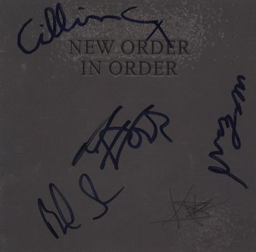 New Order In Order - Autographed US CD album (CDLP) (377522)