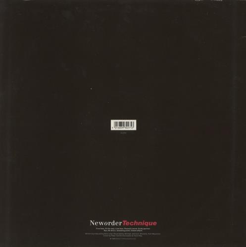 New Order Technique - EX UK vinyl LP album (LP record) (776207)