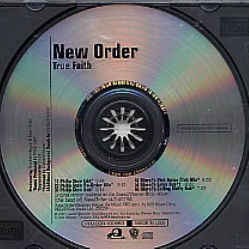 New Order True Faith US Promo CD single (CD5 / 5") (189620)