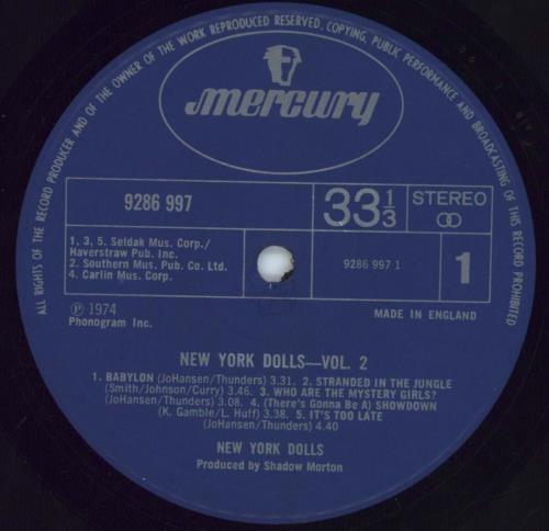 New York Dolls New York Dolls UK 2-LP vinyl record set (Double LP Album ...